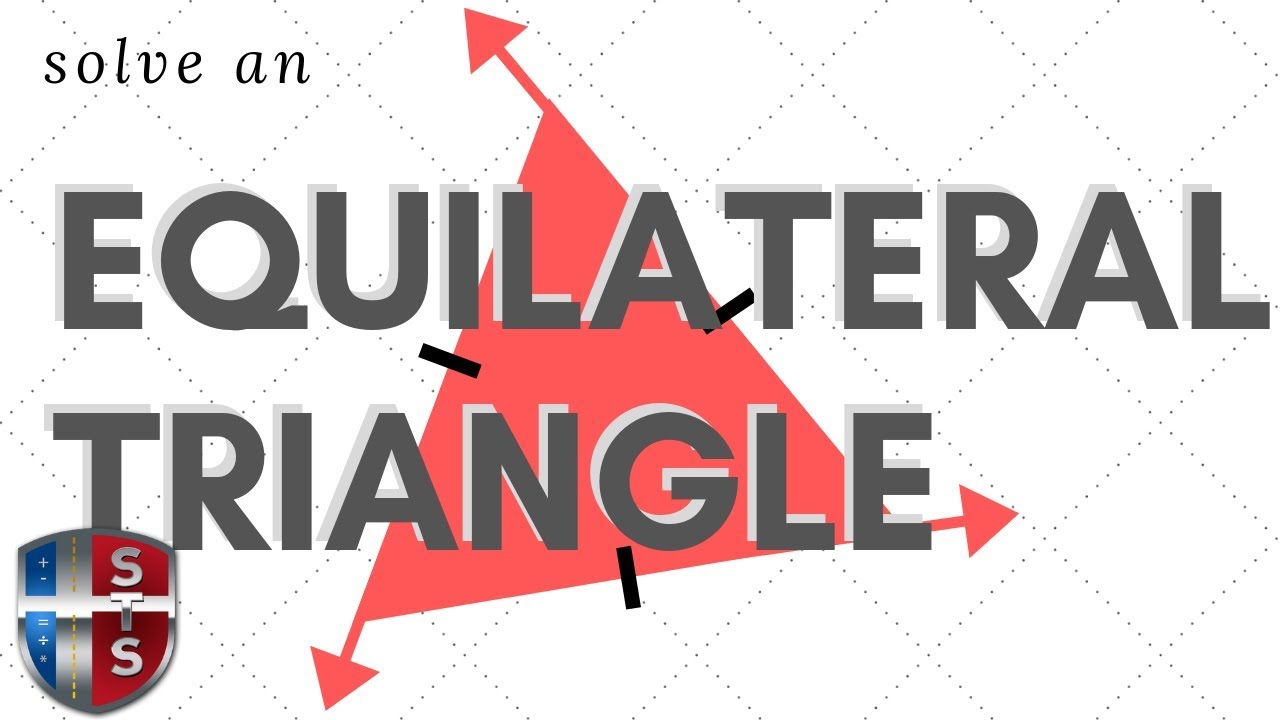 How to solve for an angle of a equilateral triangle - YouTube