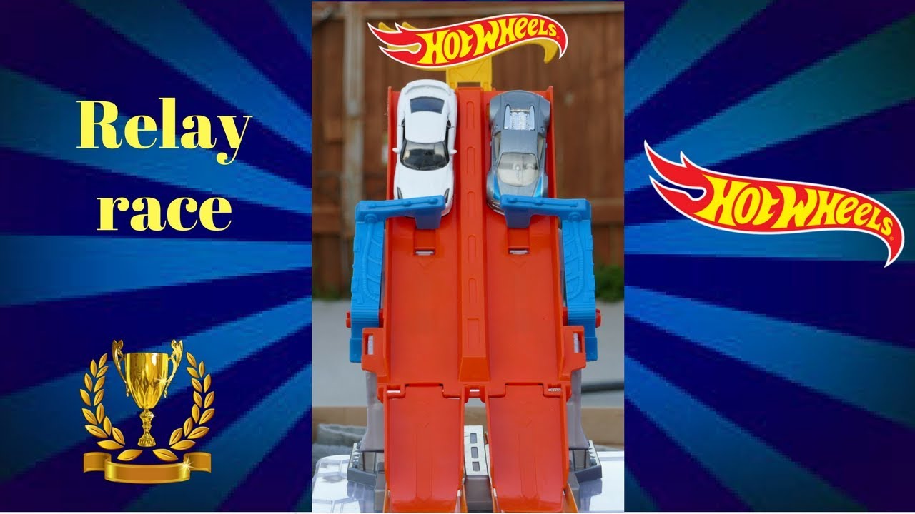 Hot Wheels epic tag team relay tournament race 2 - YouTube