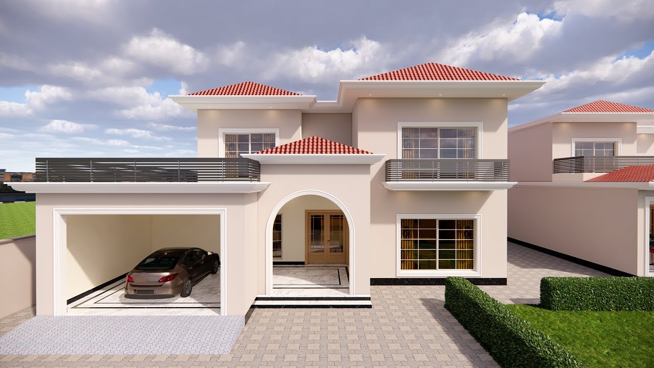 1 Kanal house design in Pakistan | Single story house design | Village ...