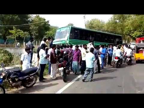 Bus accident | Near NMSSVN college | SVN college madurai - YouTube