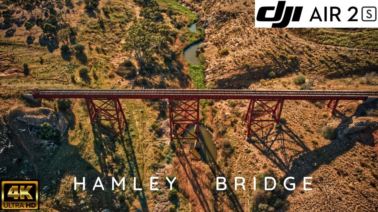 Hamley Bridge I Light River Rail Bridge I Cinematic Drone Film I DJI ...