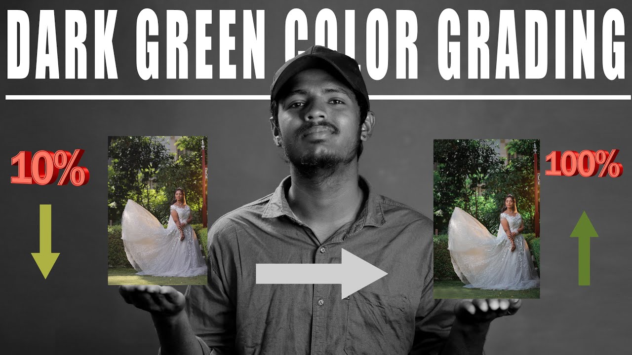 Cinematic Dark Green Color Grading Tutorial Photoshop 2022 || Tamil ...