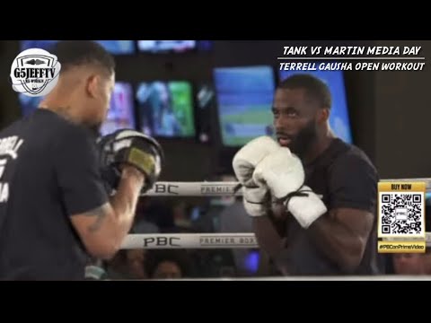 Tank Davis vs Frank Martin Media Day! Terrell Gausha Open Media Workout ...