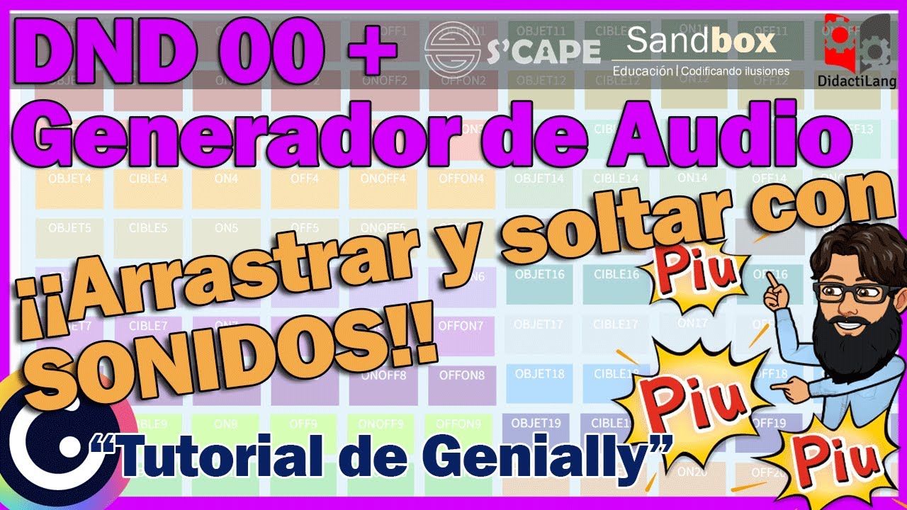 Cómo hacer un Drag and Drop con 🎧 sonido 🎧 en Genially - YouTube