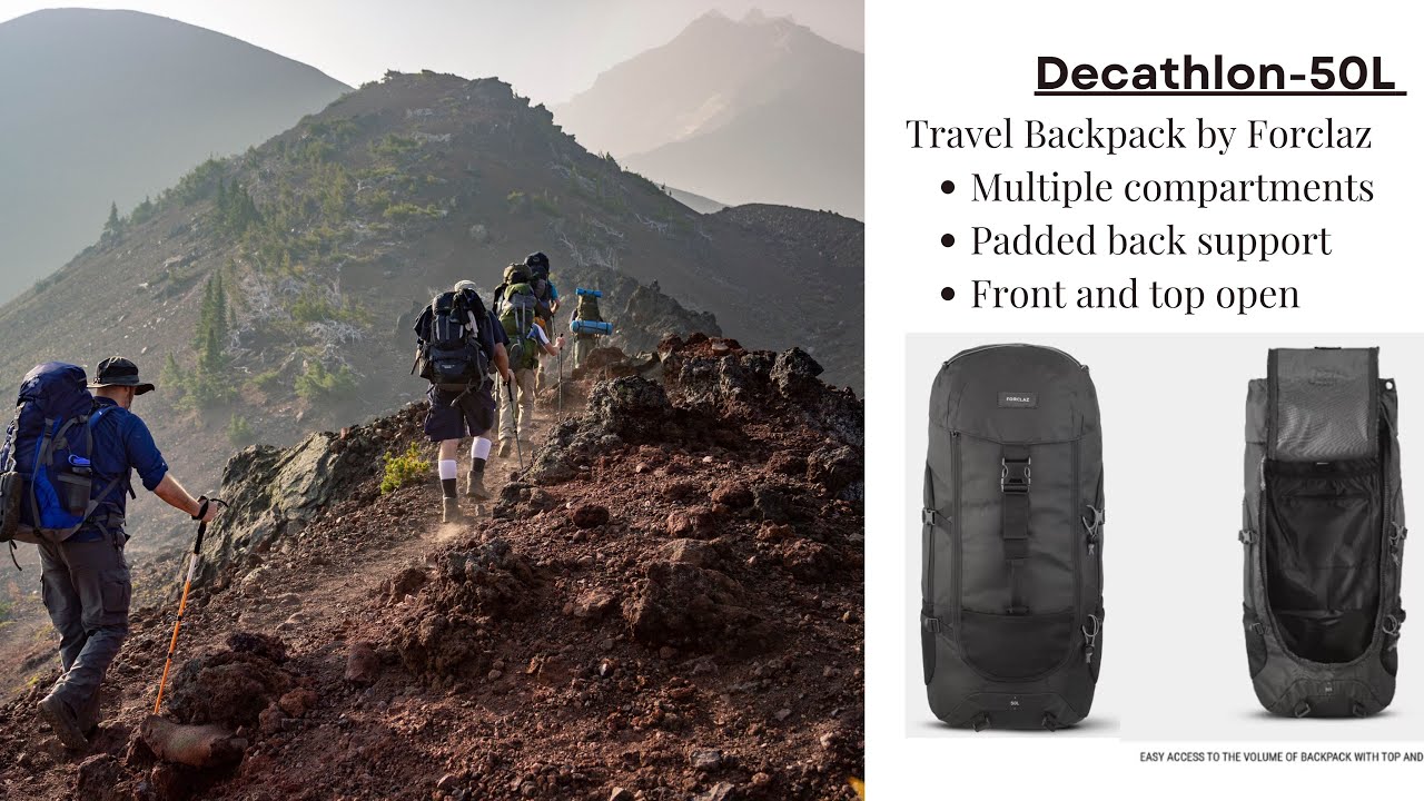 Forclaz 50L from Decathlon, Is it the Best Budget Backpack? - YouTube