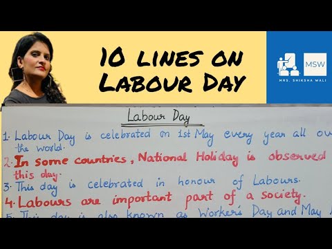 Essay on international Labour Day |10 lines on Labour Day |May day ...