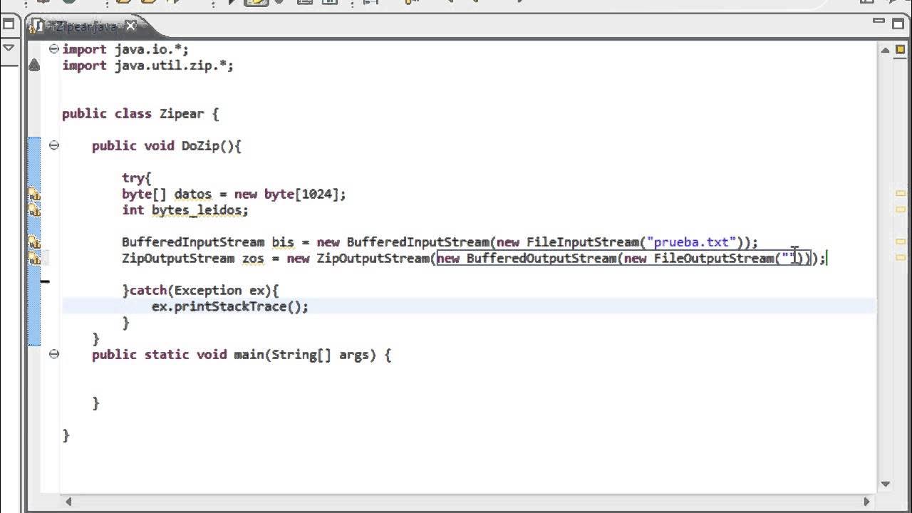Tutoriales Java 23 - Como hacer zip's tus archivos - YouTube