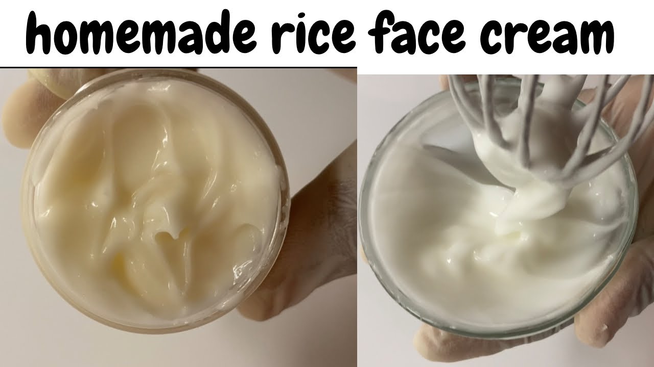 Homemade rice face cream moisturizer | how to make rice face cream at ...