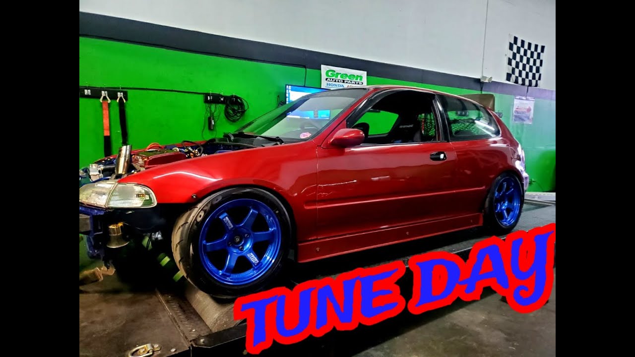 Built b series on the dyno - YouTube