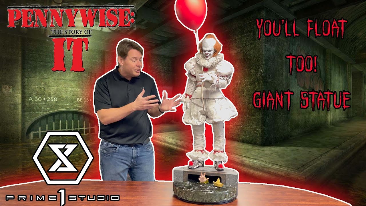 GIANT PENNYWISE STATUE! From Prime 1 Studio IT! - YouTube