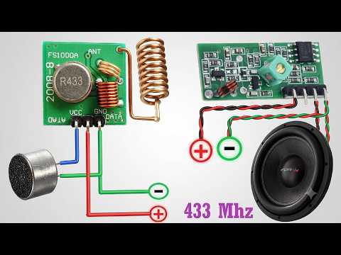 433MHz Kablosuz Ses Alıcı-Vericisi Yapın | Kolay Kendin Yap Projesi