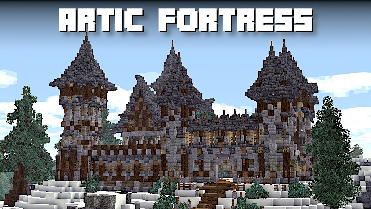 Artic Fortress | A Minecraft Timelapse | Building an Artic Base - YouTube