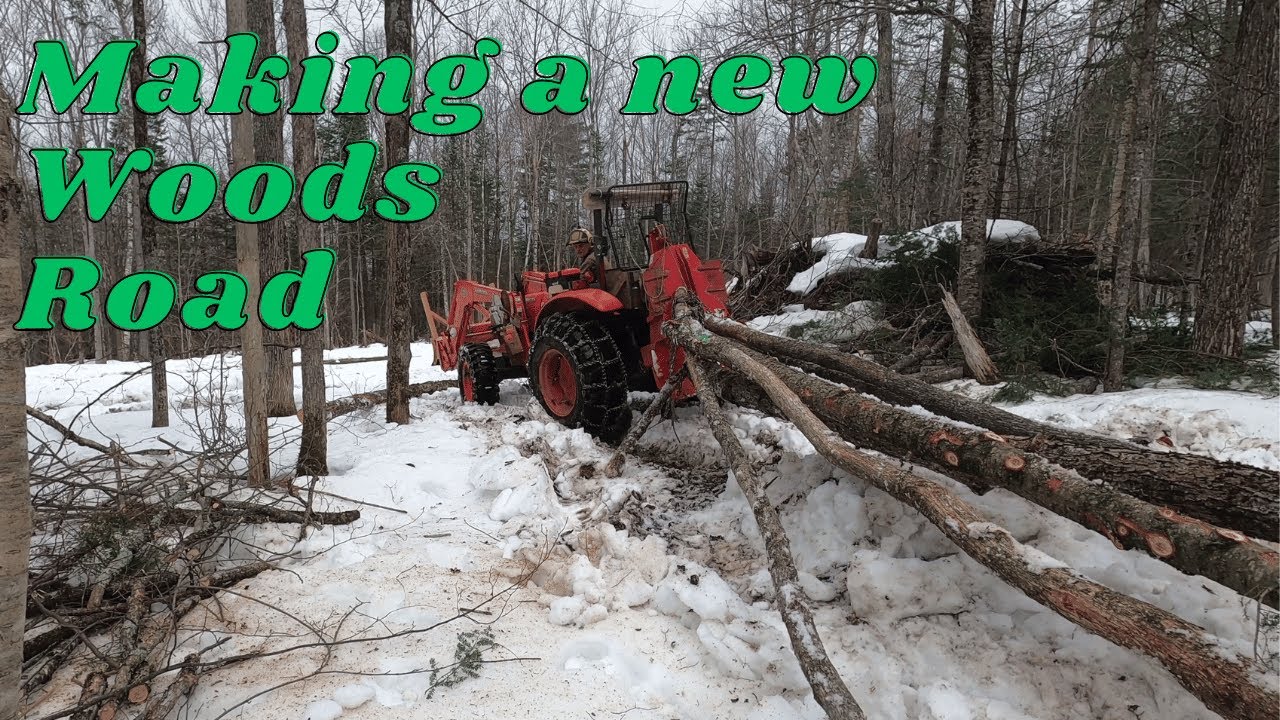 Making roads in a woodlot. Part 1 - YouTube