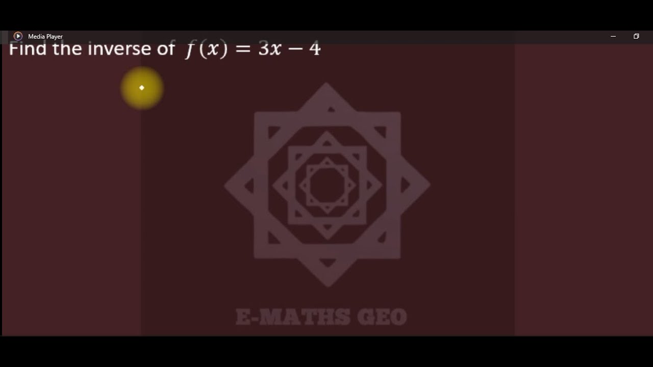 Mapping -Inverse of a function - YouTube