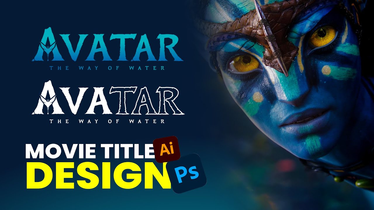 New Movie Title Design AVATAR ANIMATION MOVIE in illustrator ...