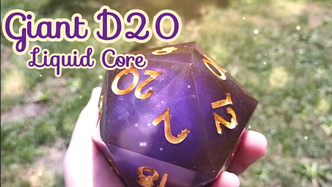 Giant D20 - liquid core - YouTube