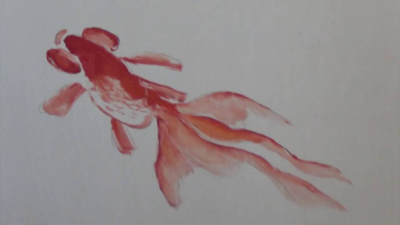 Henry Li Painting Golgfish on Silk Panel in Symphony Tower Social Room ...