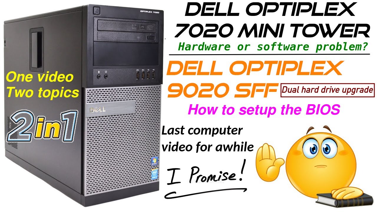 Optiplex 7020 problems - Plus setting up bios for dual hard drive upgrade - YouTube