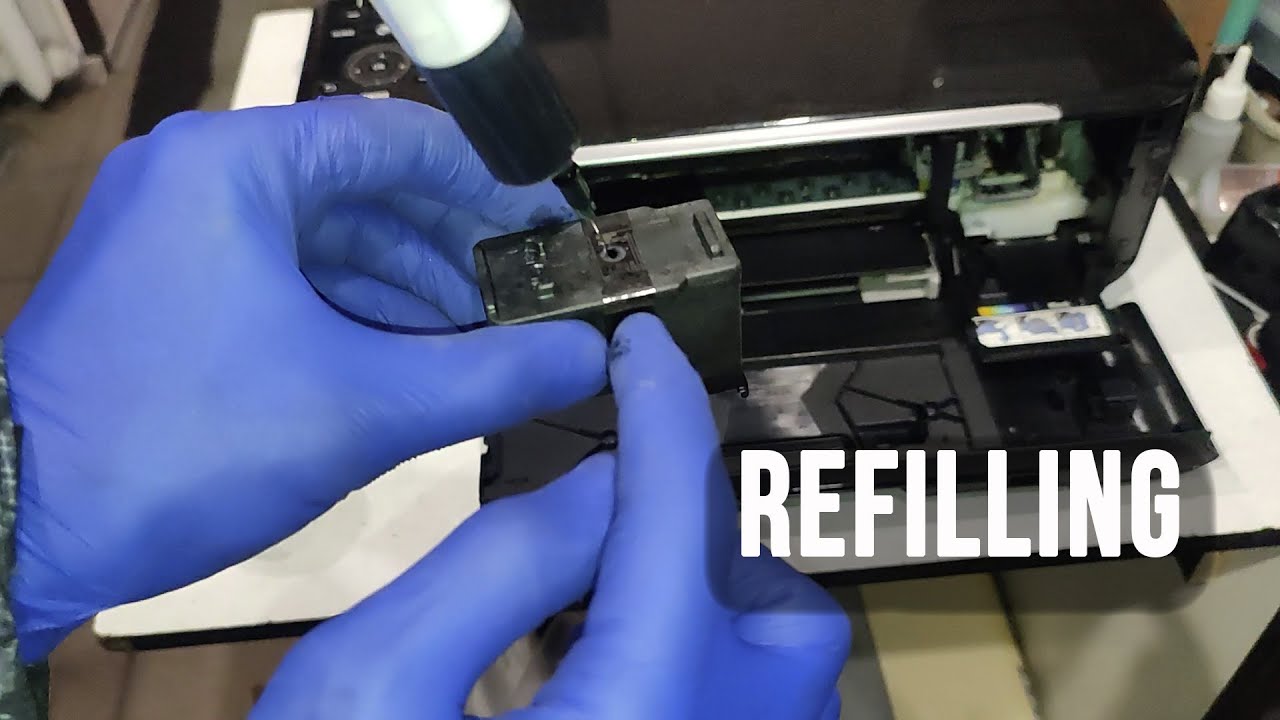 How to refill the ink cartridge Canon HP Lexmark - YouTube