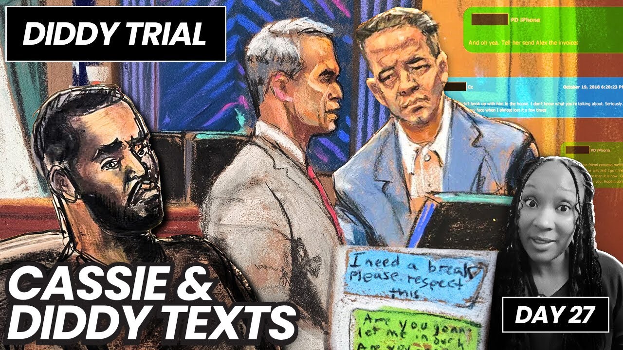 Diddy Day 27 + SHOCKING TEXT Messages between Cassie & Diddy About Alex ...