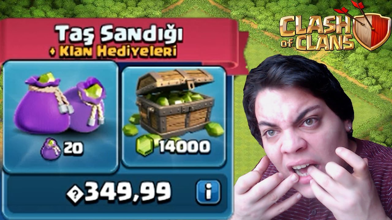 COC!! Klan Üyelerine 100 Yeşil Taş Clash of Clans - YouTube