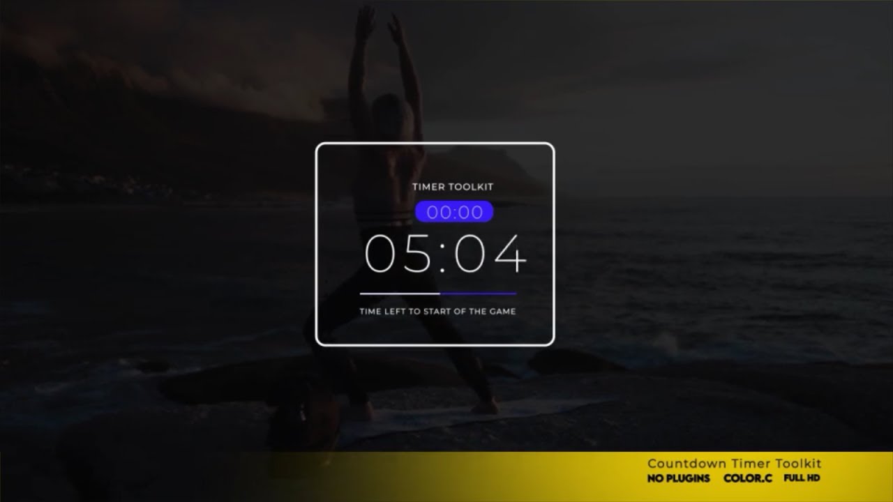 Digital Number Countdown Timer - After Effects Template - YouTube