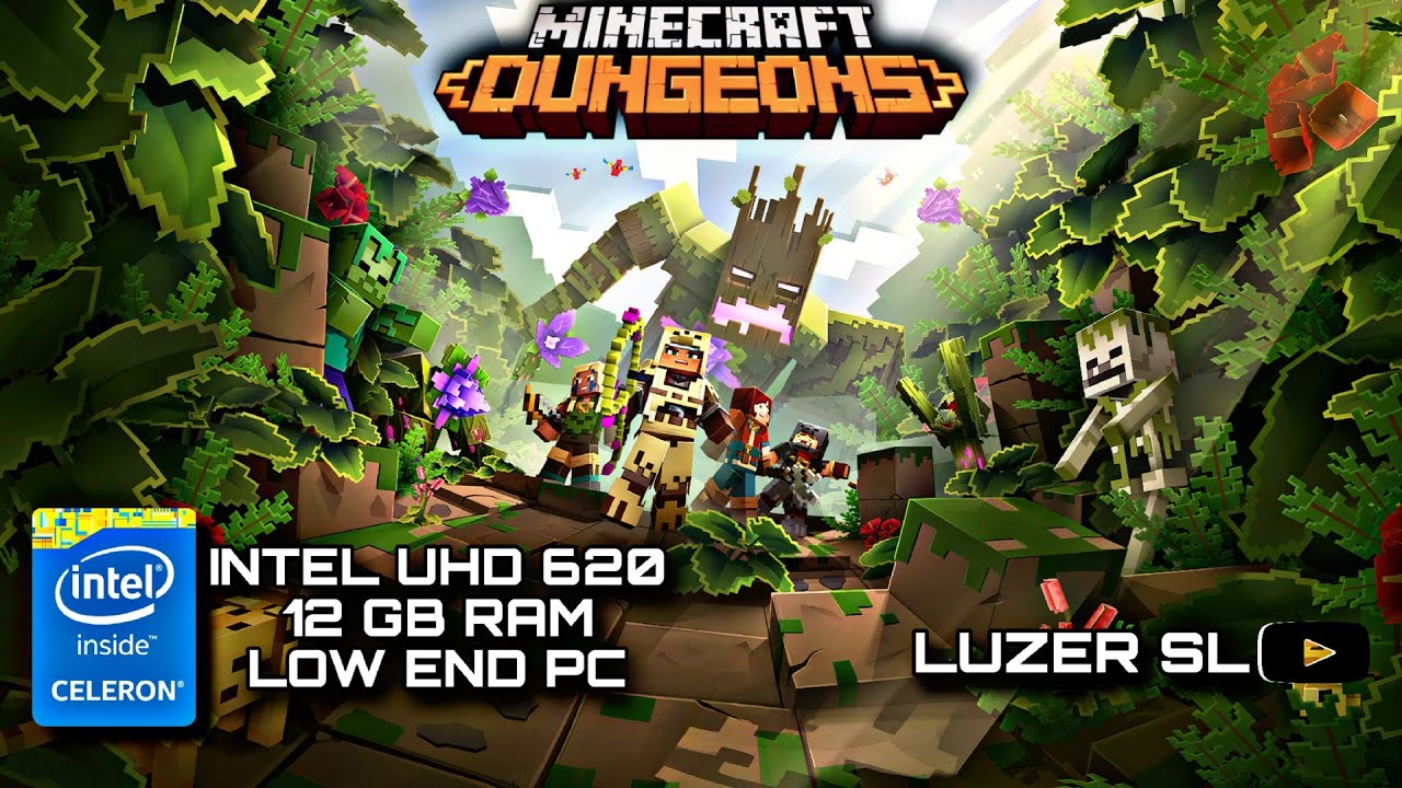 Minecraft Dungeons FPS Test In Intel UHD 620 | Luzer SL | Lenovo Intel ...