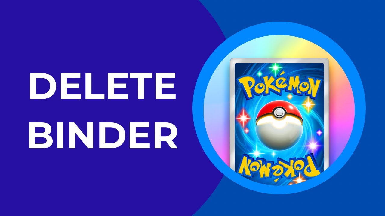 How to Delete Binders on Pokemon TCG 2024 | Clean Up Your Collection on Pokemon TCG - YouTube