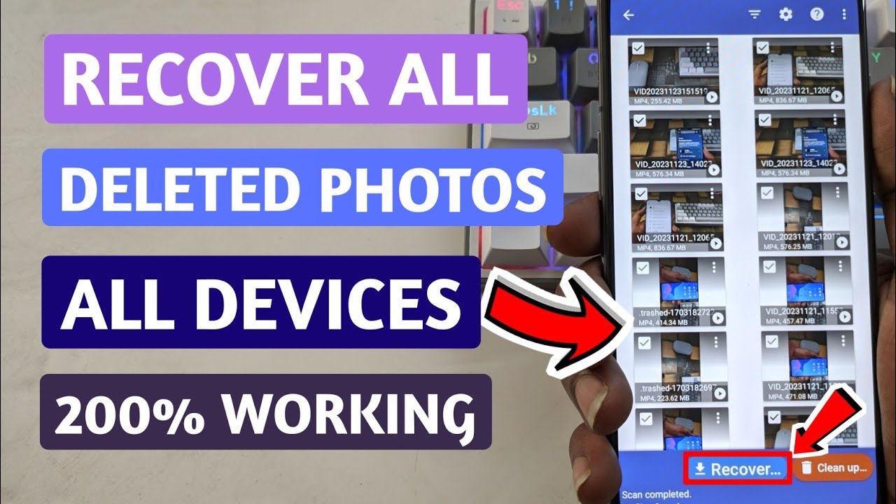 Recover deleted photos [easy fast] fix 2024 || how to restore deleted ...