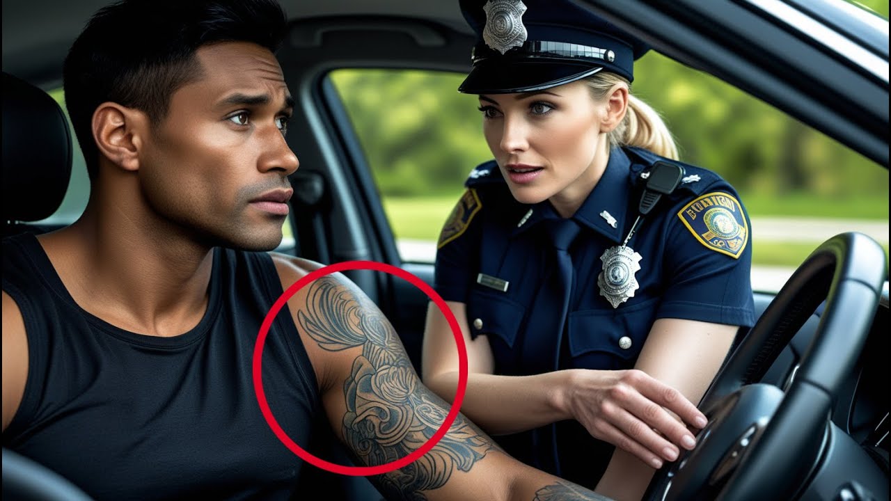 Police Officer Stops a Car, Then Freezes When She Notices His Tattoo ...