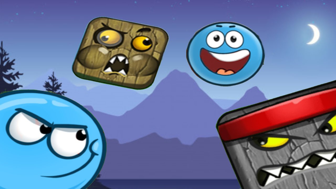 Red Hero 4 Bomb Valley Blue Bal Like Red Ball Games (Gameplay No ...