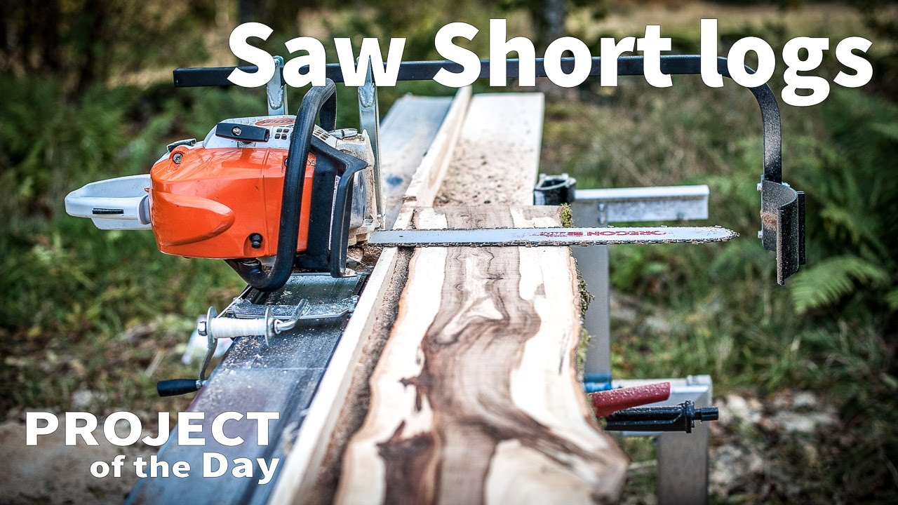 Saw short logs with Logosol Farmers - YouTube