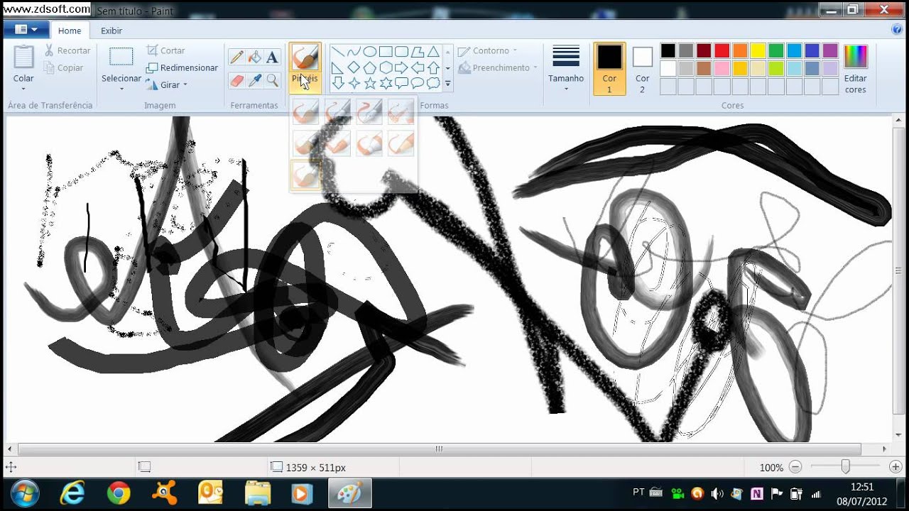 como fazer desenhos no pc. - YouTube
