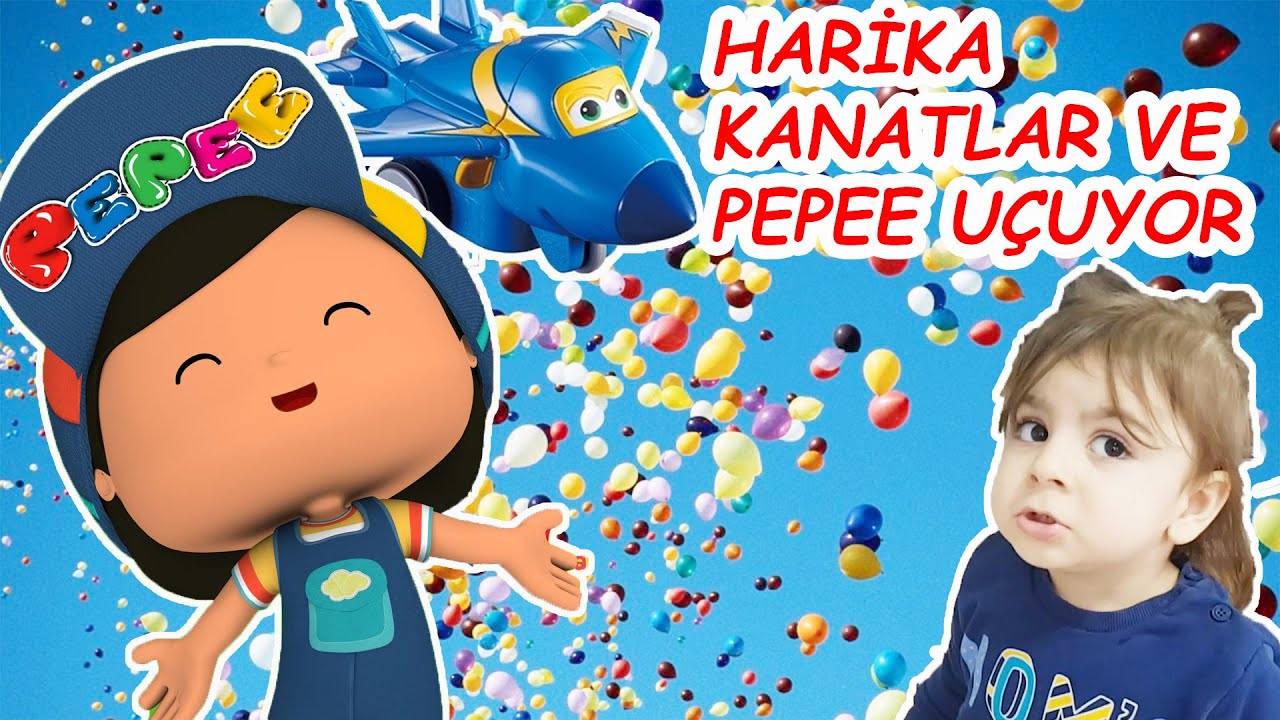 PEPEE VE HARİKA KANATLAR BALON OLDU UÇUYOR | KRAL DENİZ | EĞLENCELİ ...