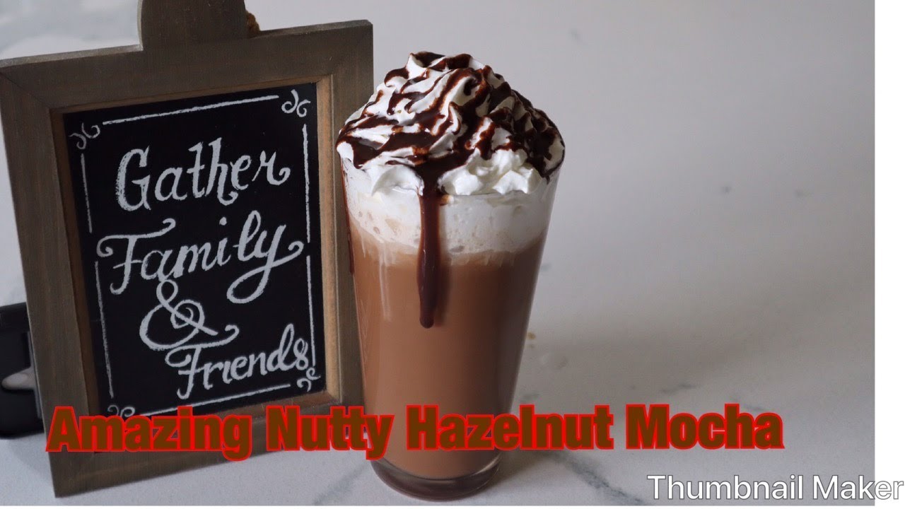 The Best Nutty Hazelnut Mocha Iced coffee - YouTube