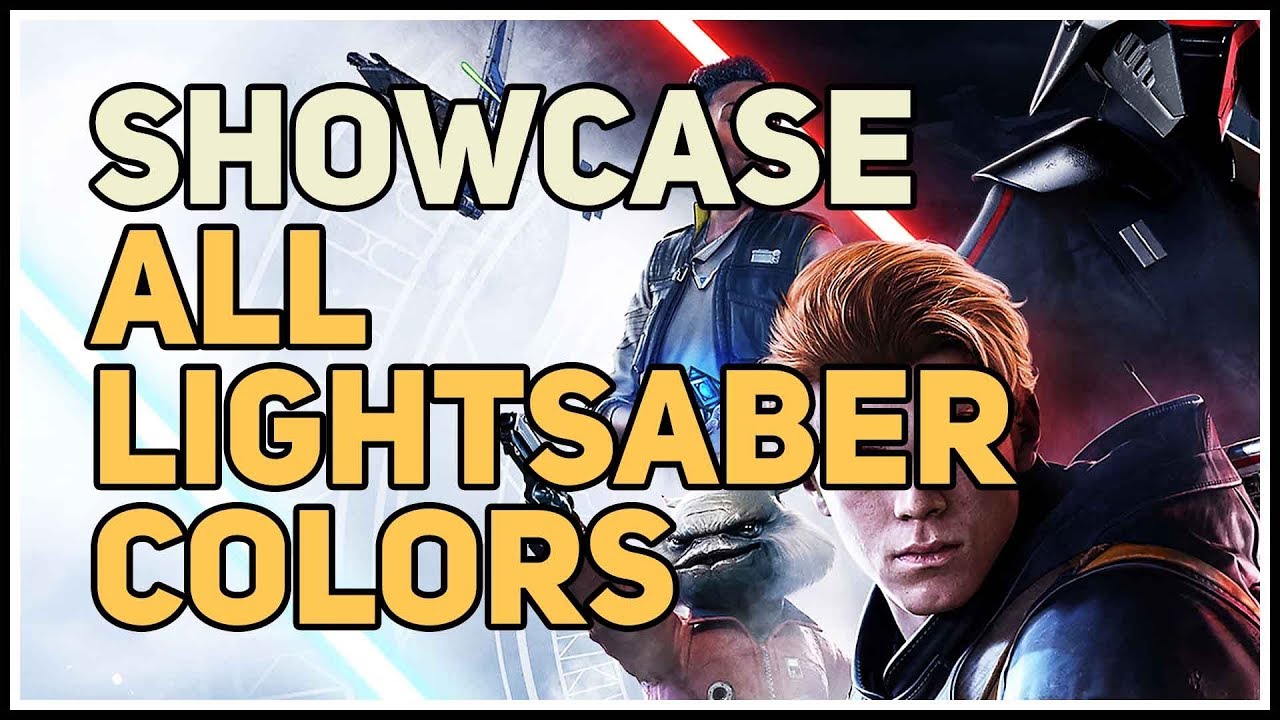All Lightsaber Colors Star Wars Jedi Fallen Order - YouTube