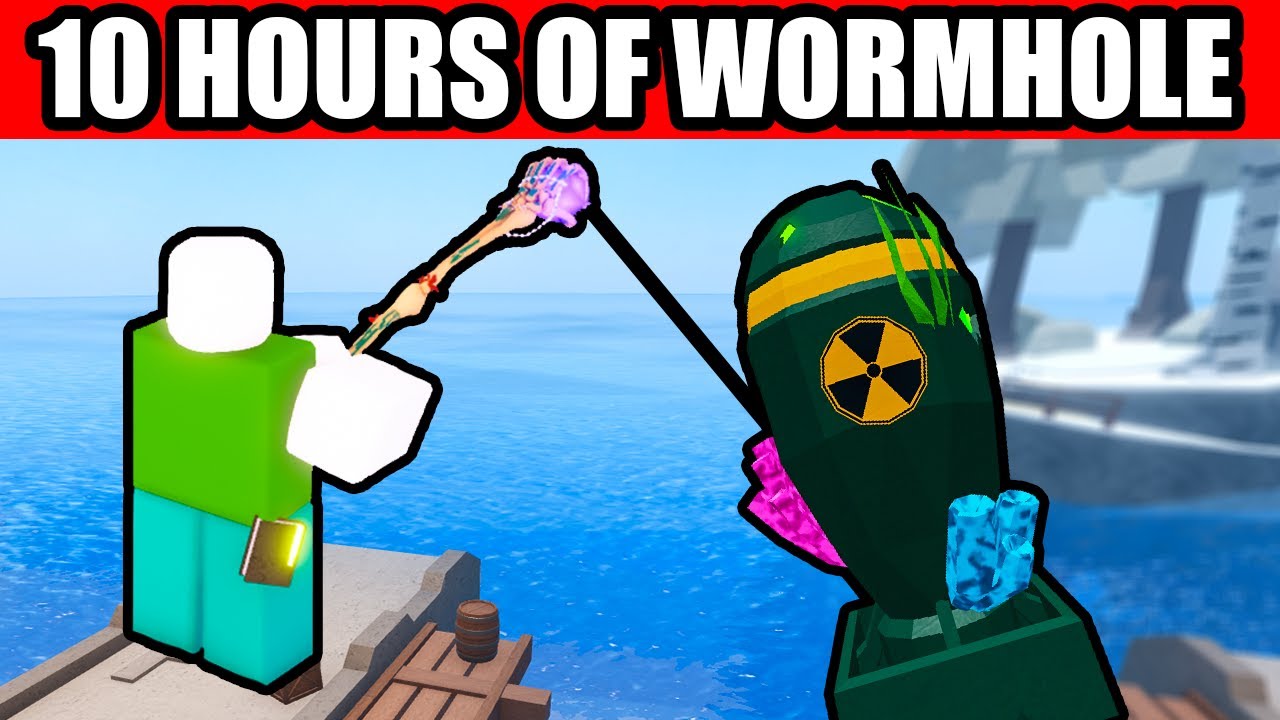 I SPENT 10 HOURS USING FREE SPIRIT ROD WITH WORMHOLE IN SEA 2 FISCH ...
