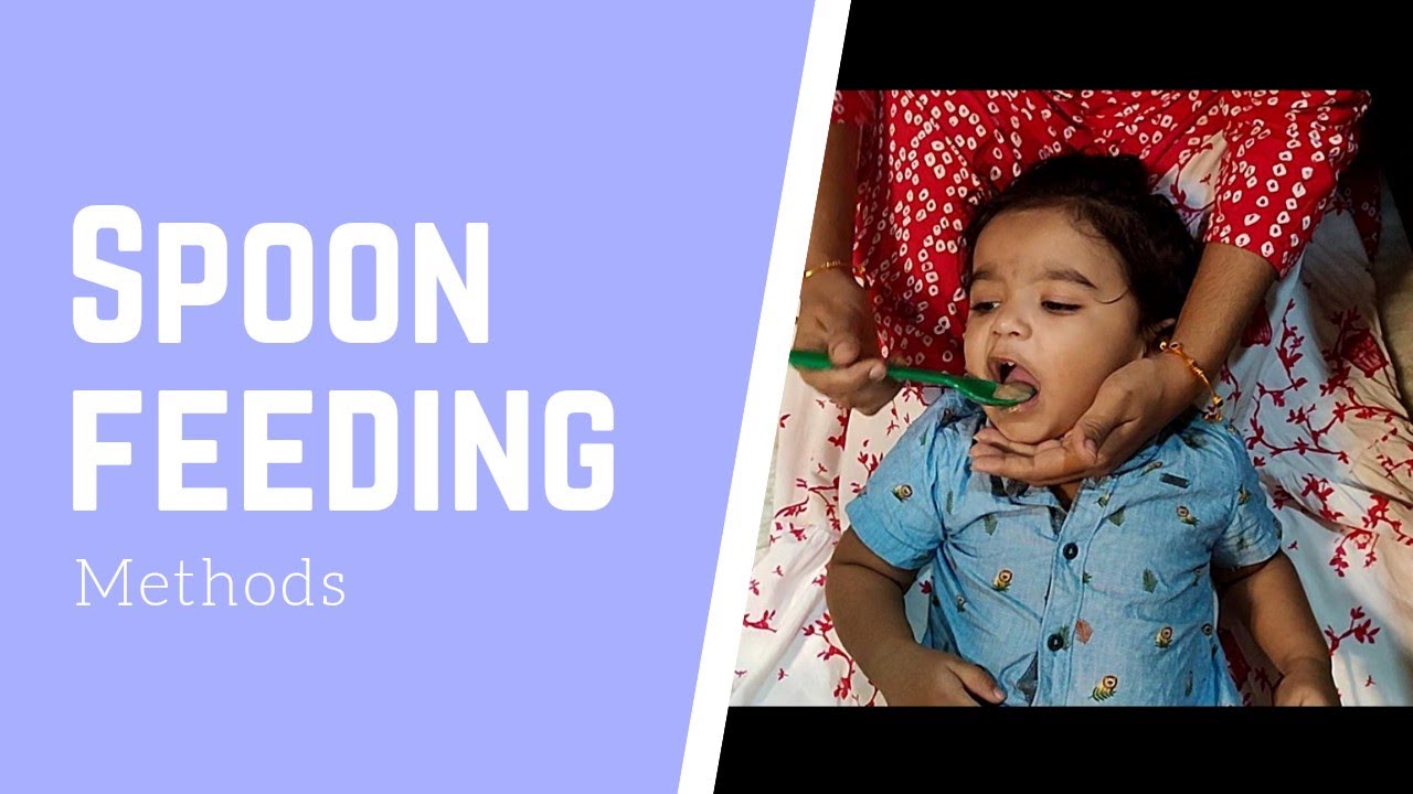 Spoon Feeding to baby|| Traditional and Normal method of spoon feeding ...