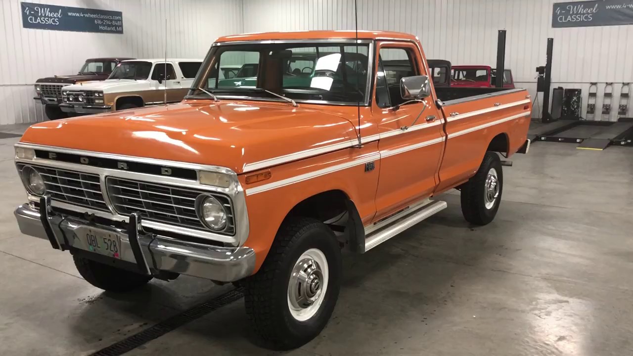 SOLD!!!! WEST COAST 1975 FORD F-250 HIGHBOY 4X4 PICKUP! - YouTube