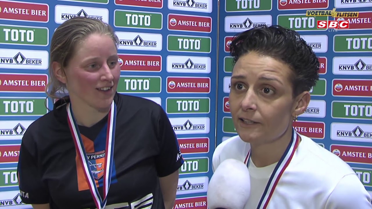 Reactie Suzanne Bakker en Sharon van Zadelhoff na KNVB bekerfinale VV ...