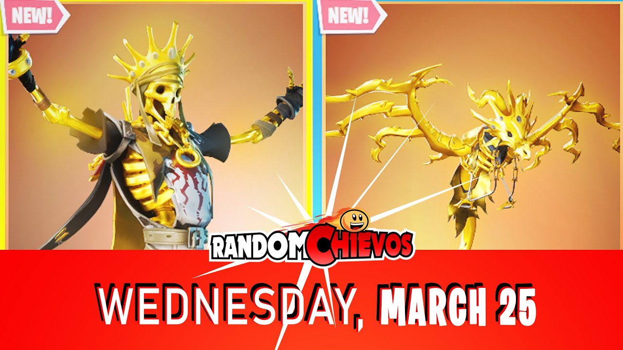 Fortnite TODAY'S Item Shop - MARCH 25 (Oro Outfit Legendary, Skellon ...