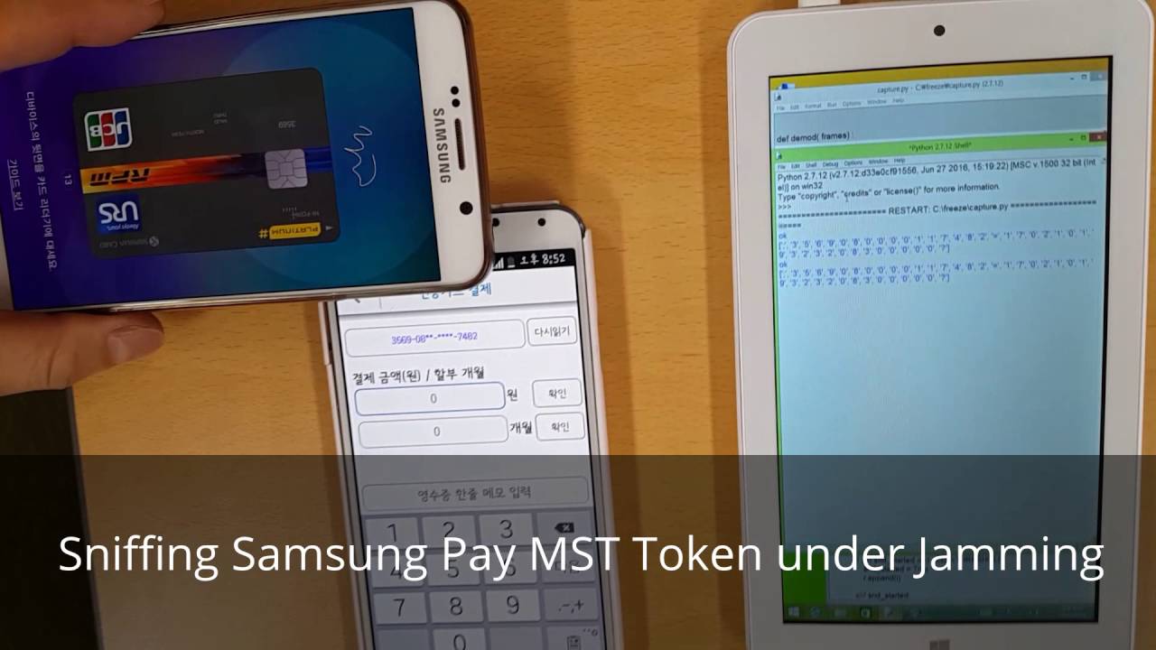 Samsung Pay MST Token Sniffing under Jamming - YouTube