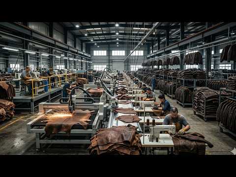 Bagaimana Ribuan Jaket Kulit Bison Dibuat Perhari di Pabrik Modern