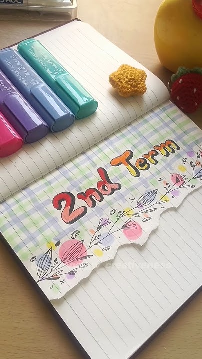 Notebook Divider For 2nd Term🌸 #togetherwcreativeness #pagedecoration # ...