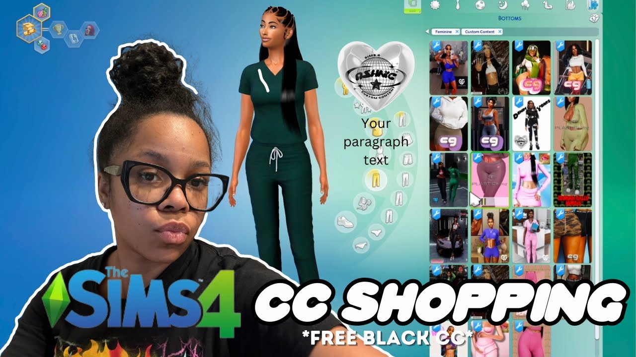SIMS 4 UPDATED CC SHOPPING HAUL *free* - YouTube