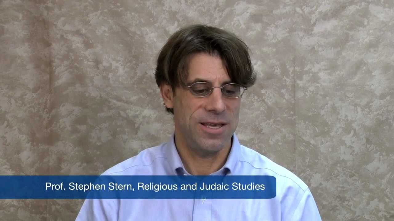 Prof. Stephen Stern, Religious and Judaic Studies - YouTube