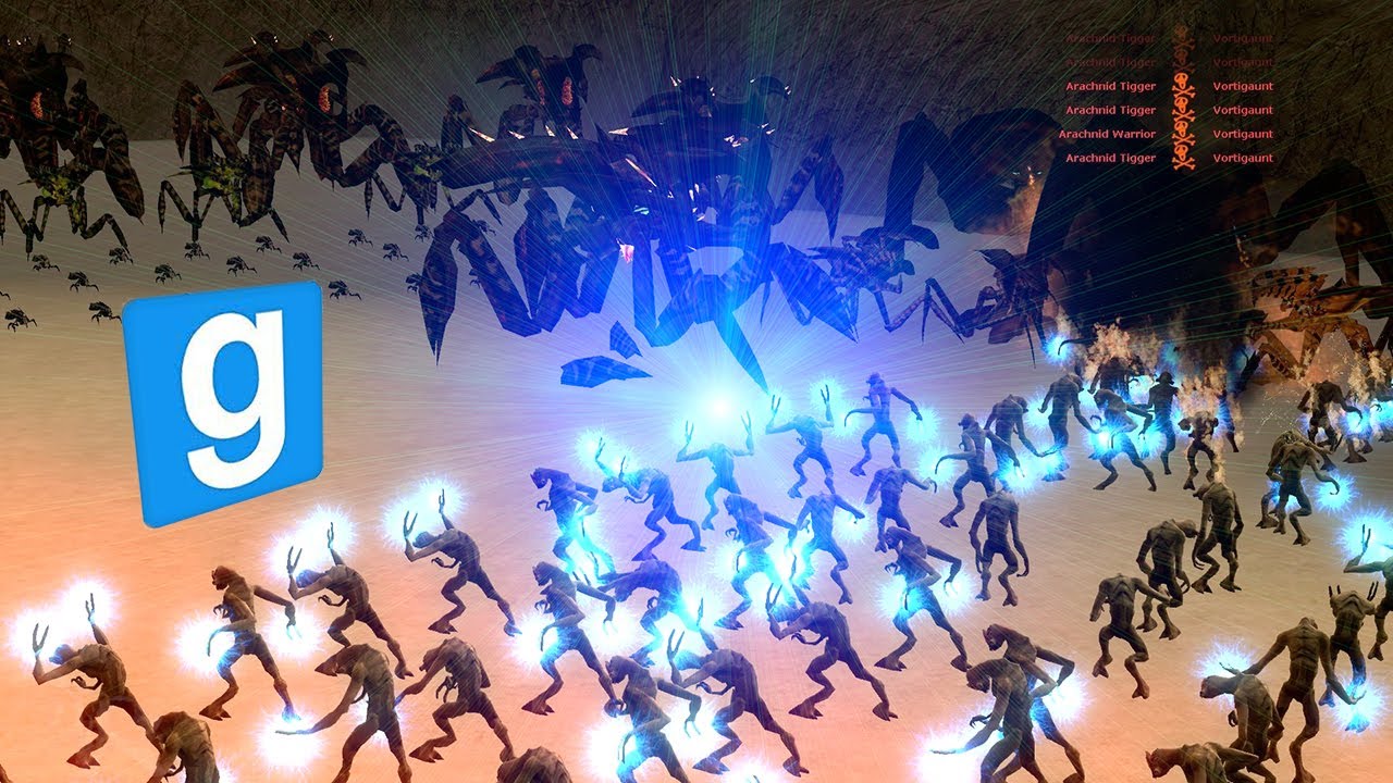 Starship Troopers Bugs vs Vortigaunts in GMod - YouTube