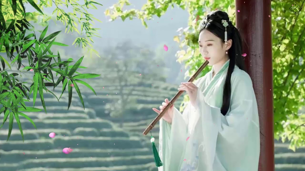 Beautiful Chinese Music Guzheng And Bamboo Flute Instrumental Zen For