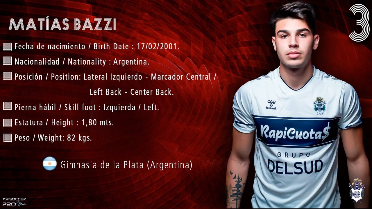 Matias Bazzi #3 //Lateral Izq - Marcador Central/Left Back - Center ...