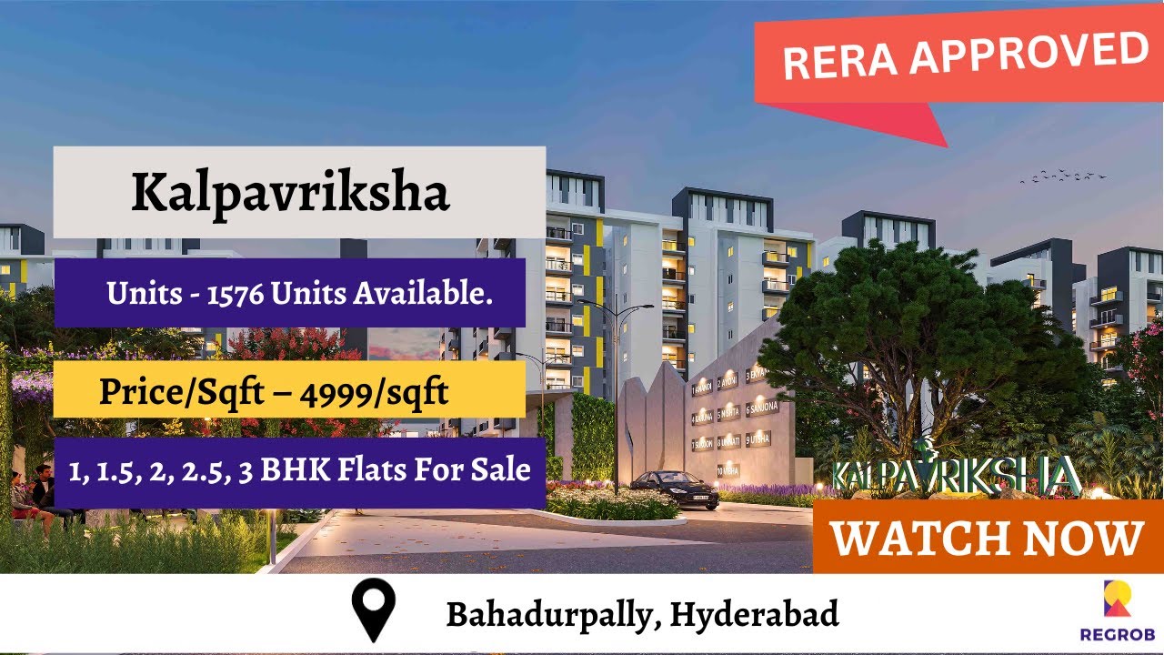 Kalpavriksha | ☎+91-7669414525 | 3 BHK Flats For sale In Bahadurpally ...
